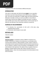 Citrate Buffer Preparation | PDF