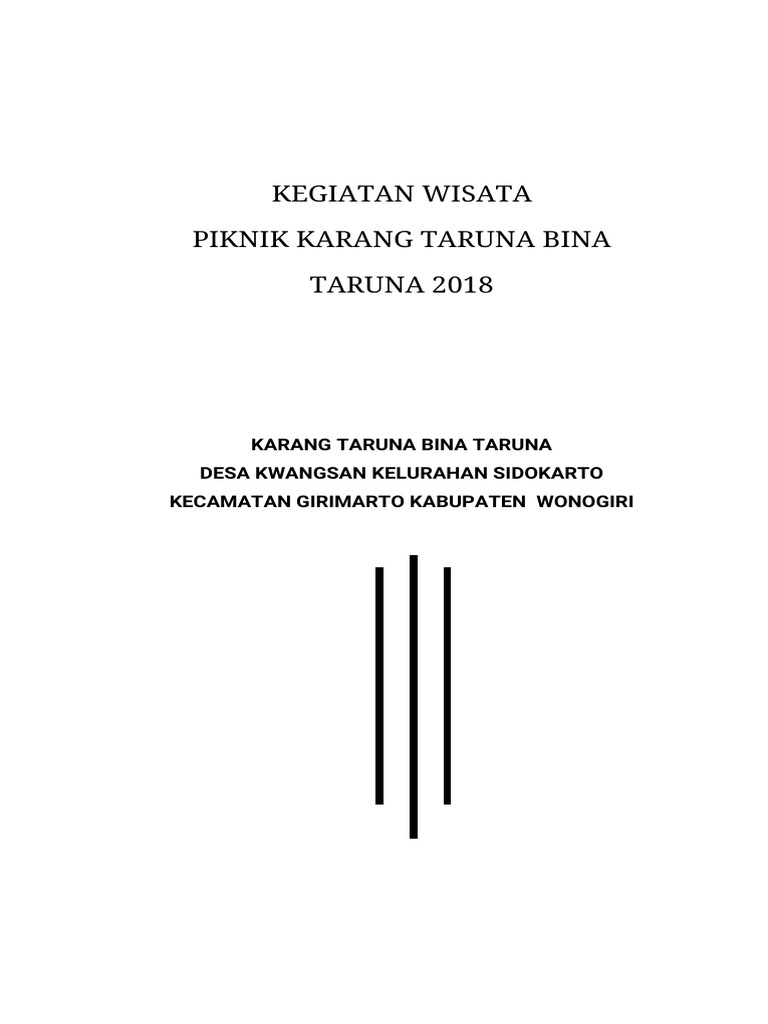 Proposal Piknik Karang Taruna 2018 | PDF