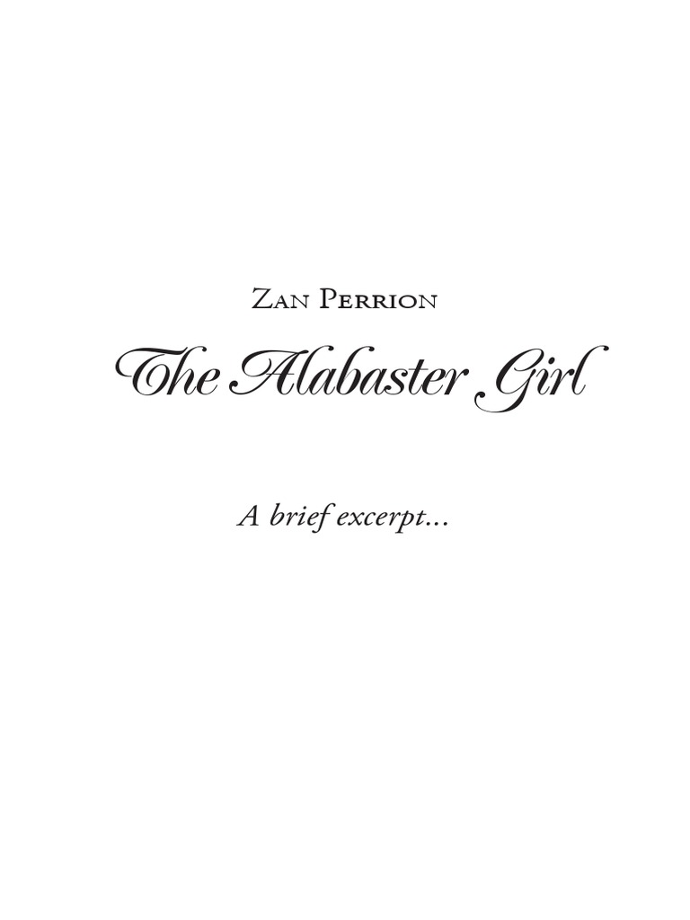 The Alabaster Girl: Zan Perrion | PDF