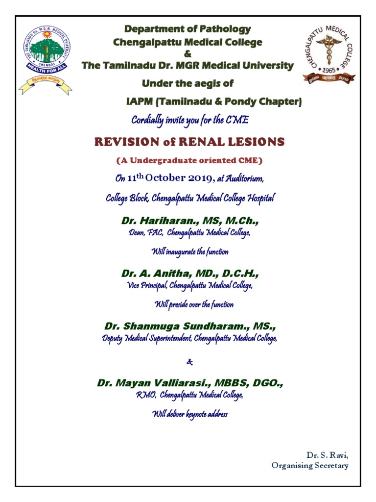 Invitation CME - 11.10.19 | PDF | Doctor Of Medicine | Urology