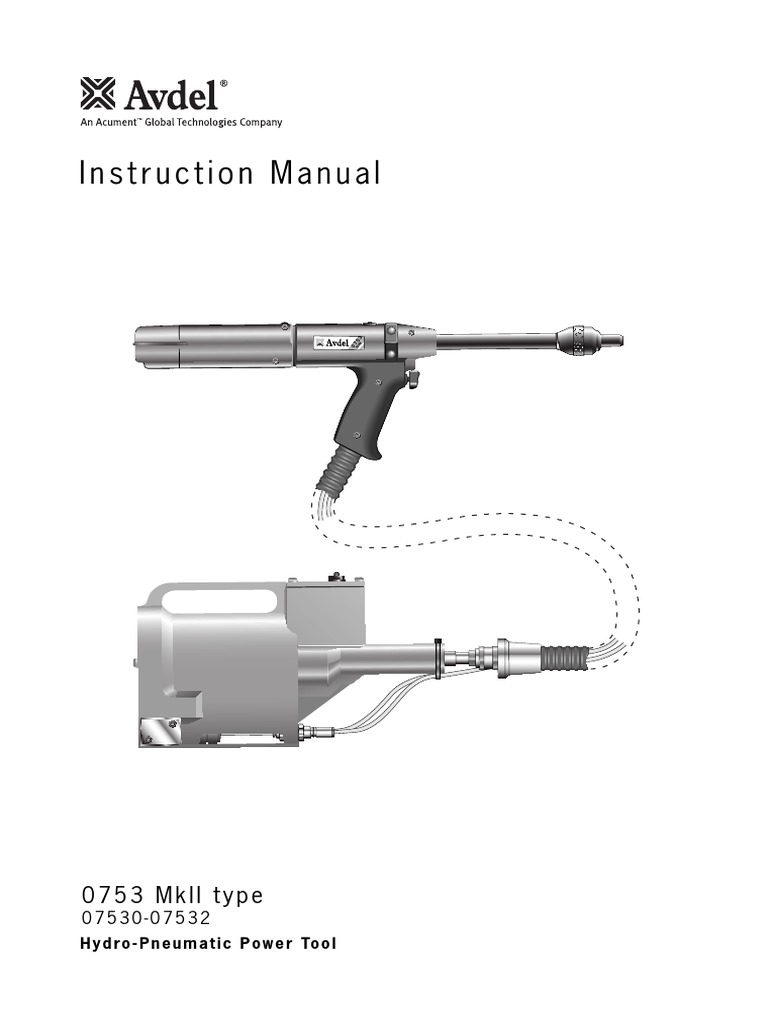Avdel 753 Manual | PDF | Electrical Connector | Machines