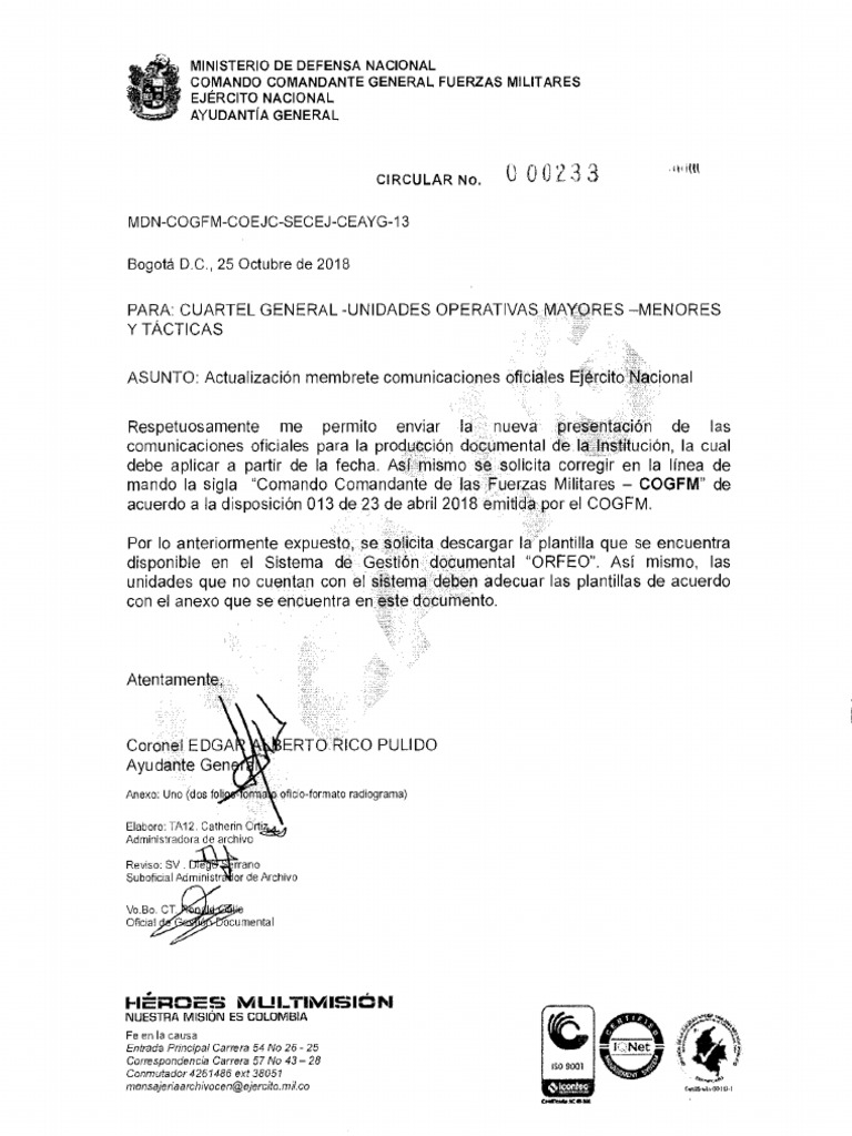 Ejemplo de Oficios PDF | PDF