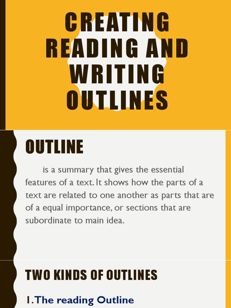 Creatingreading&writing Outlines 2Q L3 | PDF | Essays | Cognitive Science