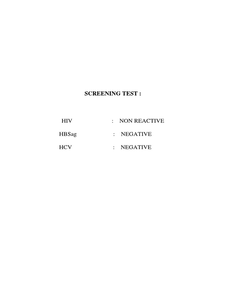 Hiv Screening Tests | PDF