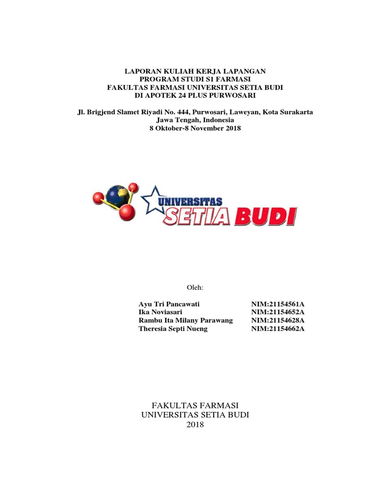 Laporan KKL Edit Kurang Log Book | PDF