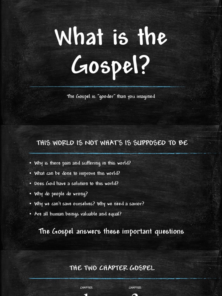 What Is The Gospel? | PDF | Salvation | Resurrection Of Jesus