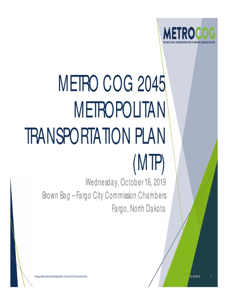 Brown Bag Presentation Powerpoint | PDF | Fargo | Transport