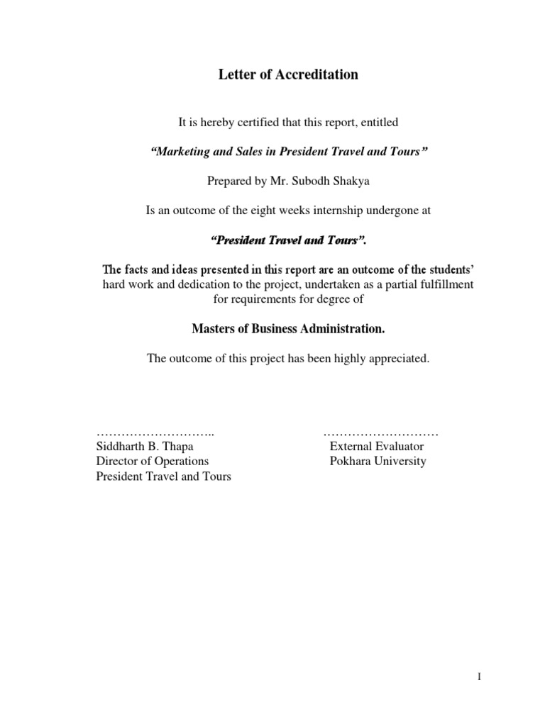 Letter of Accreditation | PDF | Master Of Business Administration ...