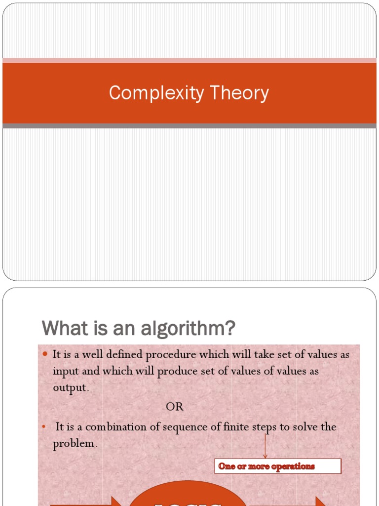Complexity Theory | PDF | Time Complexity | Computational Complexity Theory