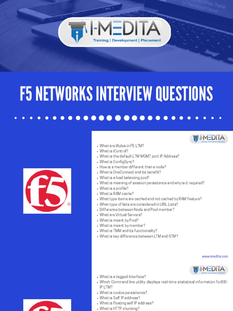 100 F5 Interview Questions | PDF | Load Balancing (Computing) | Proxy ...