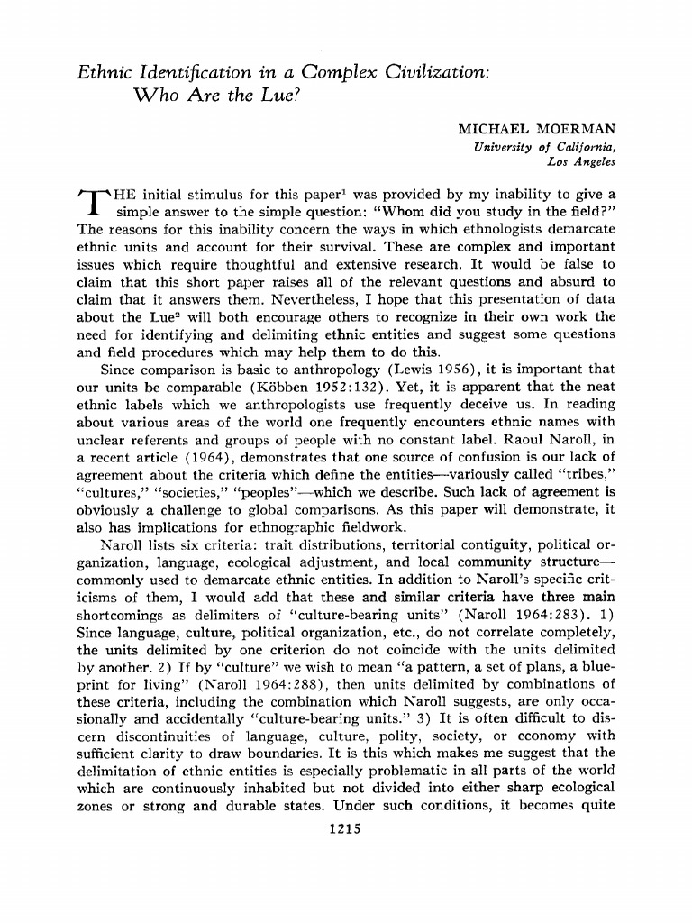 Who Are The Lue | PDF | Ethnic Groups | Thailand