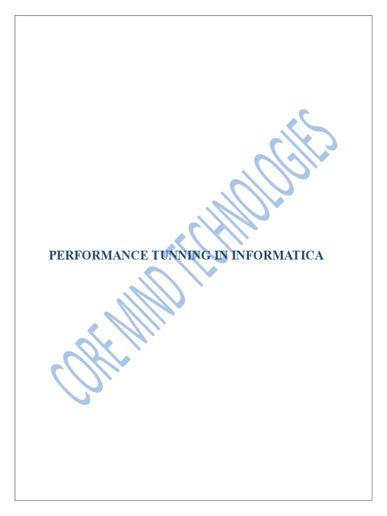 Performance Tuning Overview | PDF | Database Index | Databases