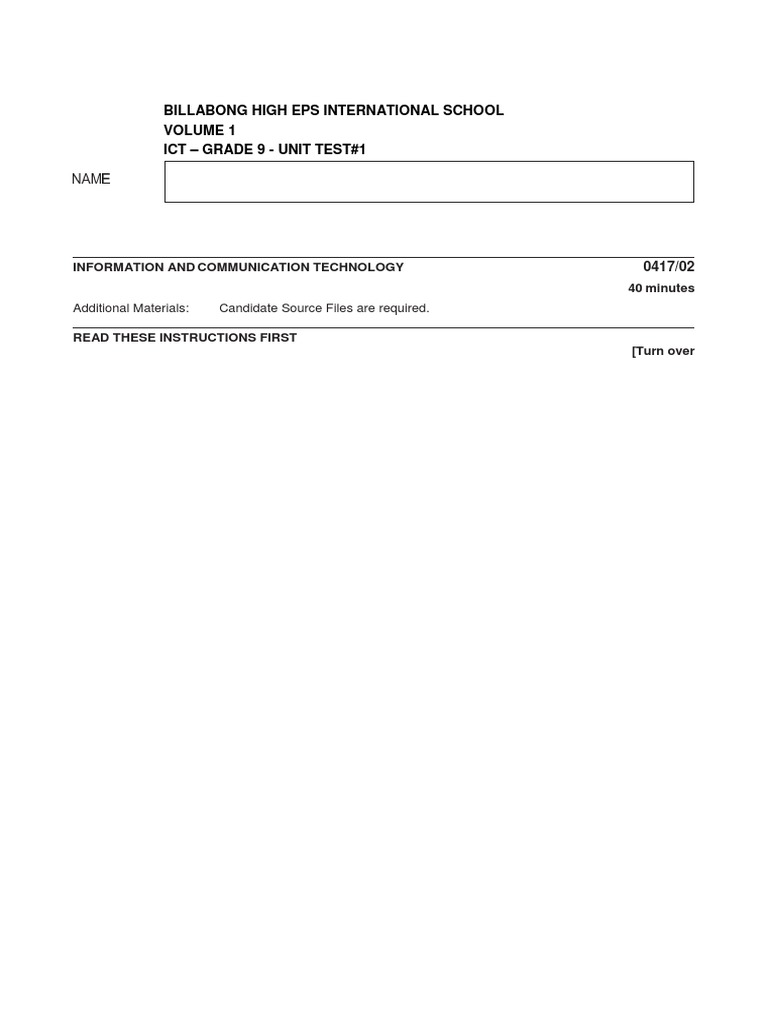 0417 - 02 Igcse Ict November 2017 | PDF | Typefaces | Document