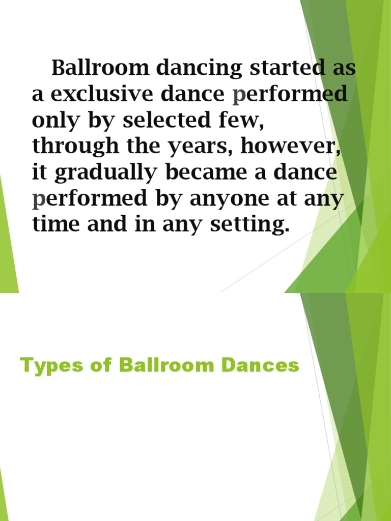 Ballroom Dancing | PDF