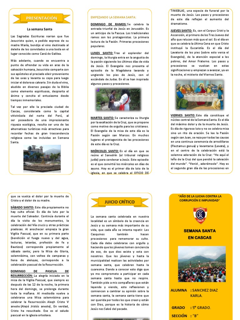 Trip. Semana Santa | PDF | Pascua de Resurrección | Misa (liturgia)