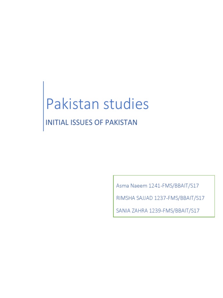 PST Assignment | PDF | Kashmir | Pakistan