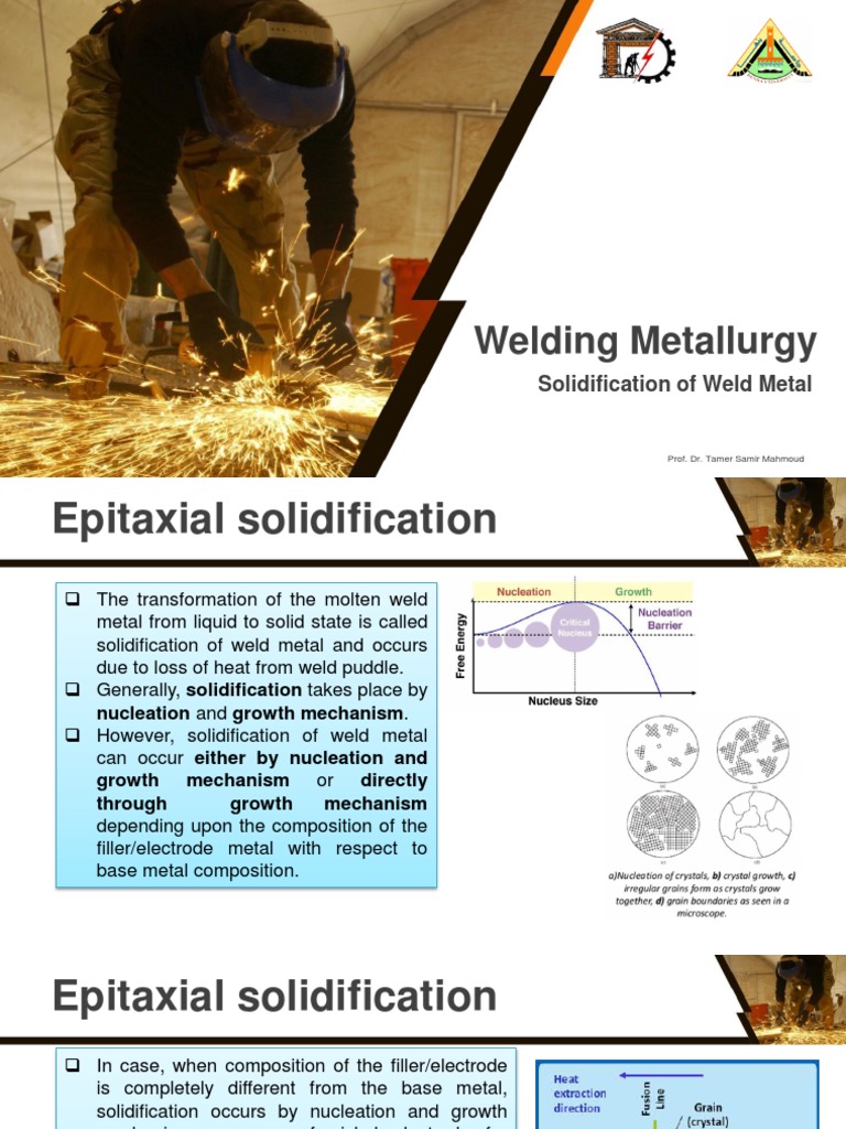 Epitaxial Solidification in Weld Metal | PDF | Freezing | Welding