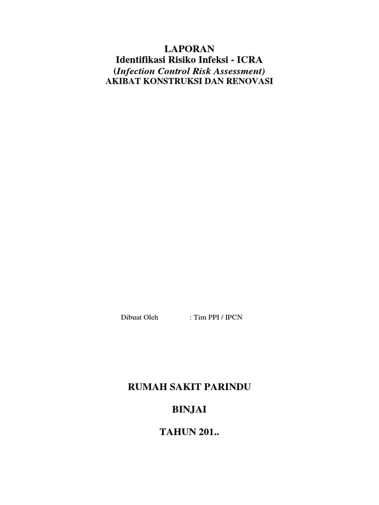 Contoh Laporan Icra Renovasi Gedung | PDF