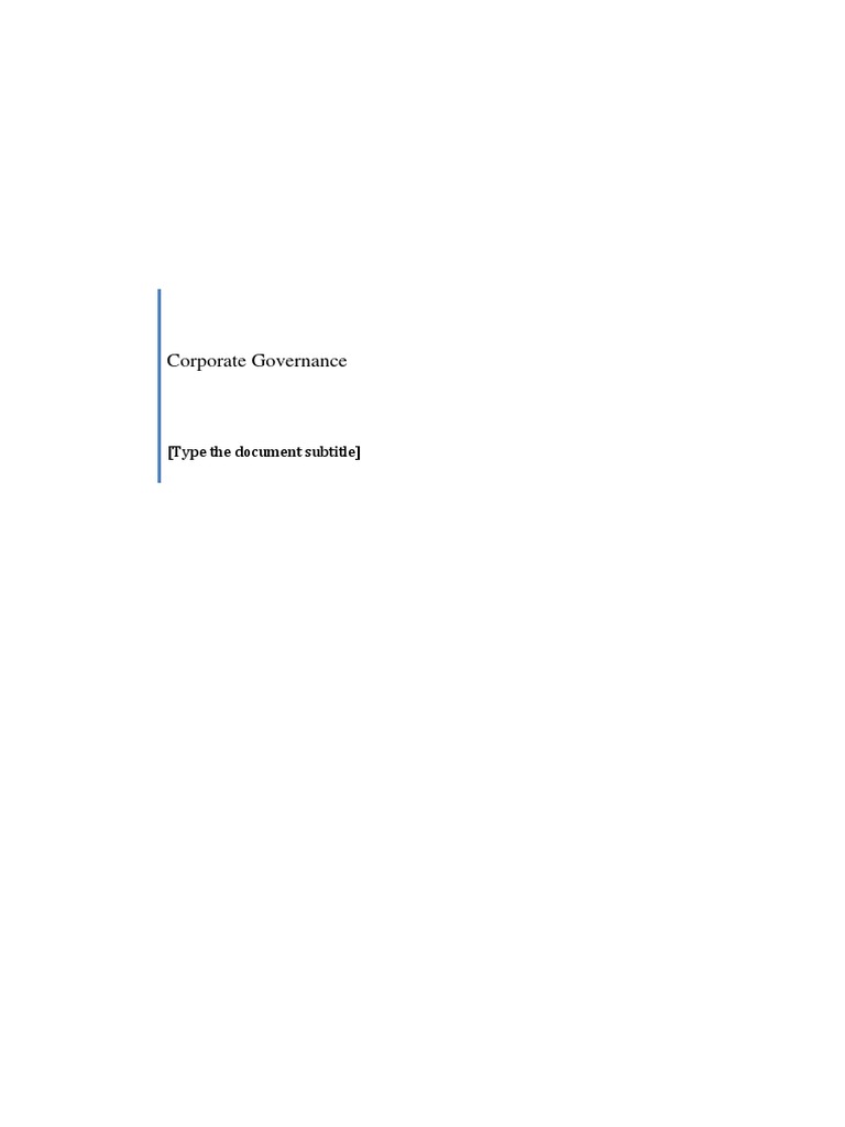 Corporate Governance Framework Explained | PDF | Business