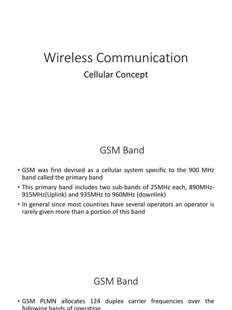 Wireless Communication: Cellular Concept | Download Free PDF | Cellular ...