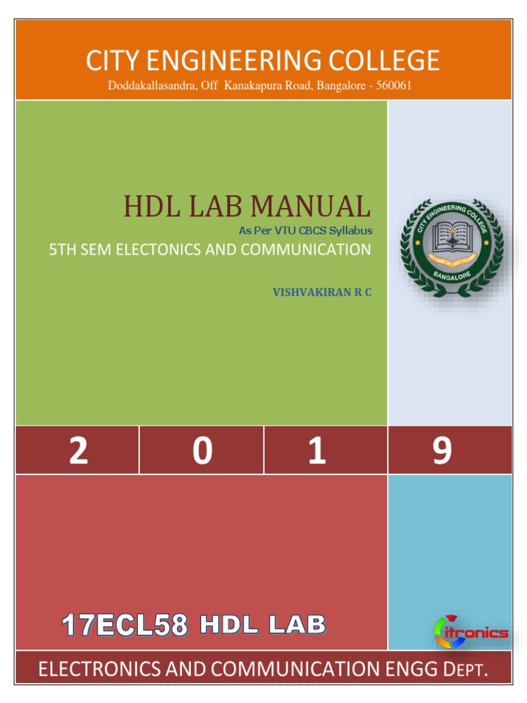 HDL Lab Guide for ECE Students | PDF | Vhdl | Hardware Description Language