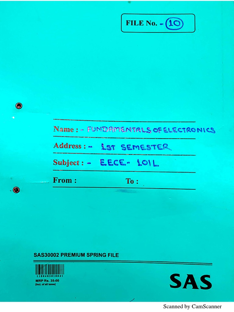 ECE Experiments | PDF