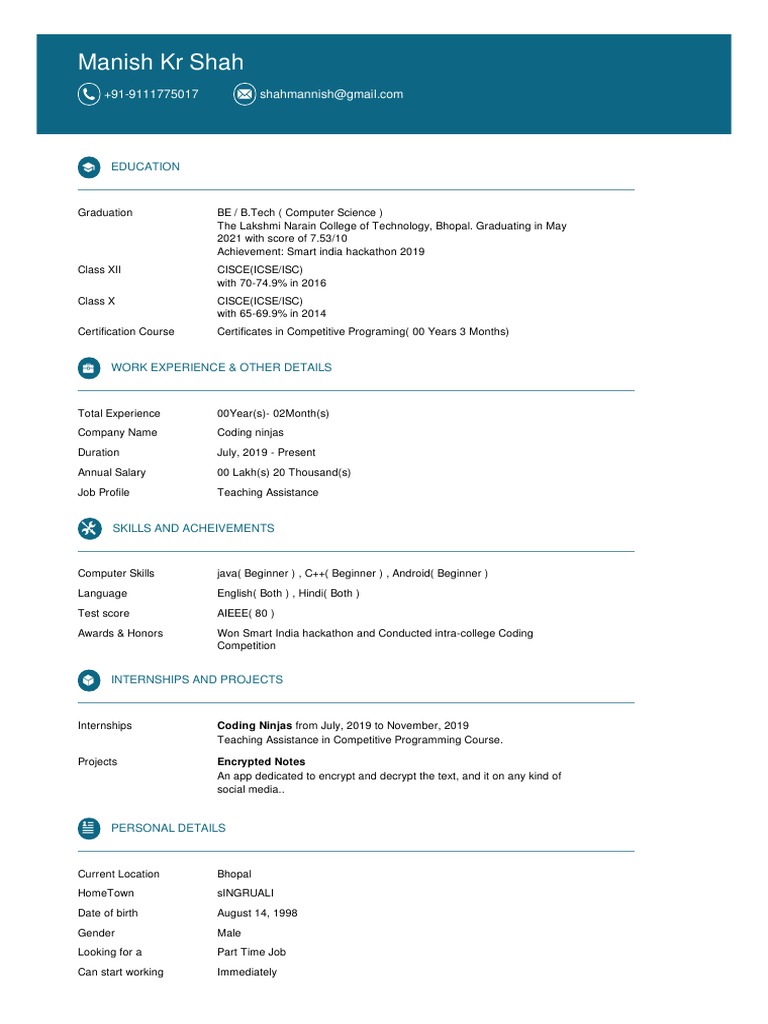 Manish KR Shah: Education | PDF