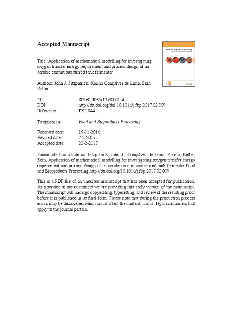 Continuous Fermentor | PDF | Pharmacokinetics | Enzyme Kinetics