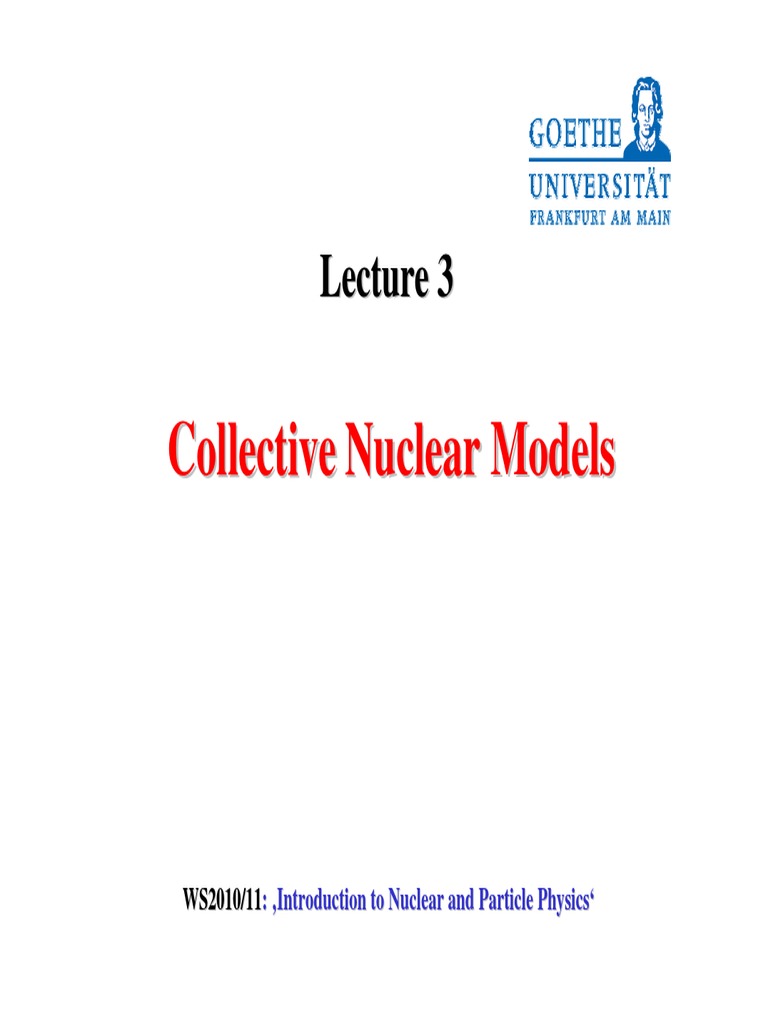 Collective Model | PDF | Cartesian Coordinate System | Rotation
