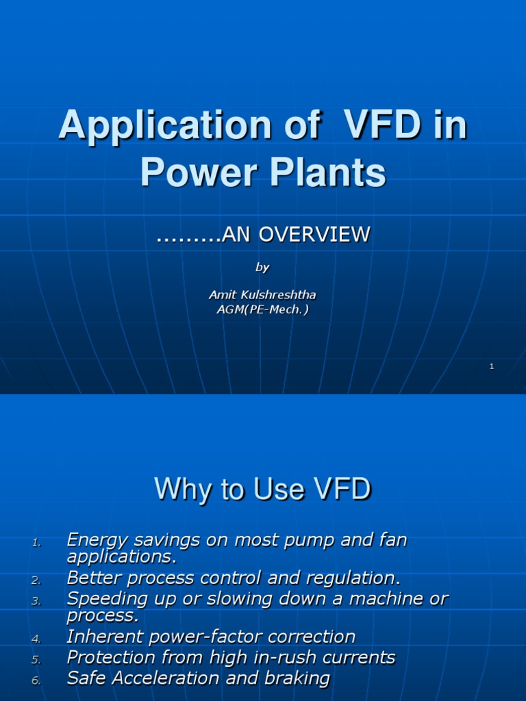 Best Presentation On VFD | PDF | Power Inverter | Electric Motor