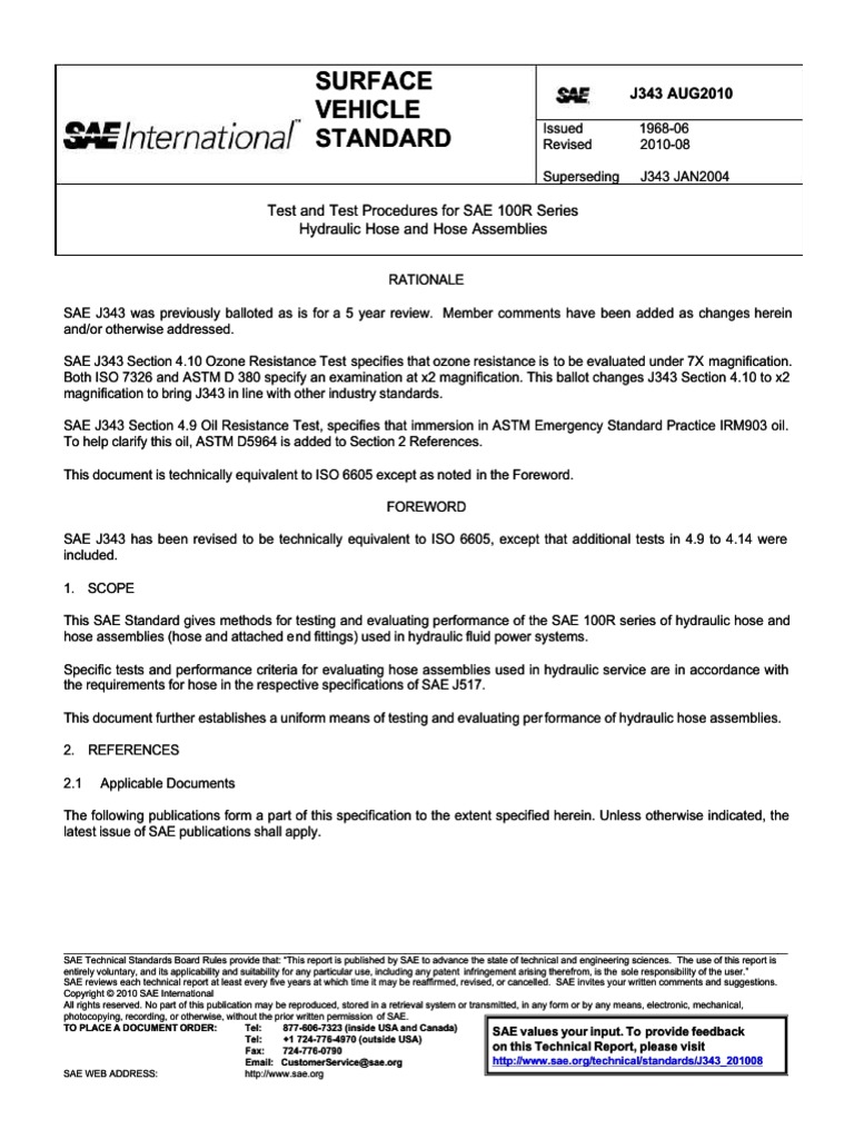 Sae j343 2010 | PDF | Pressure | Electrical Connector
