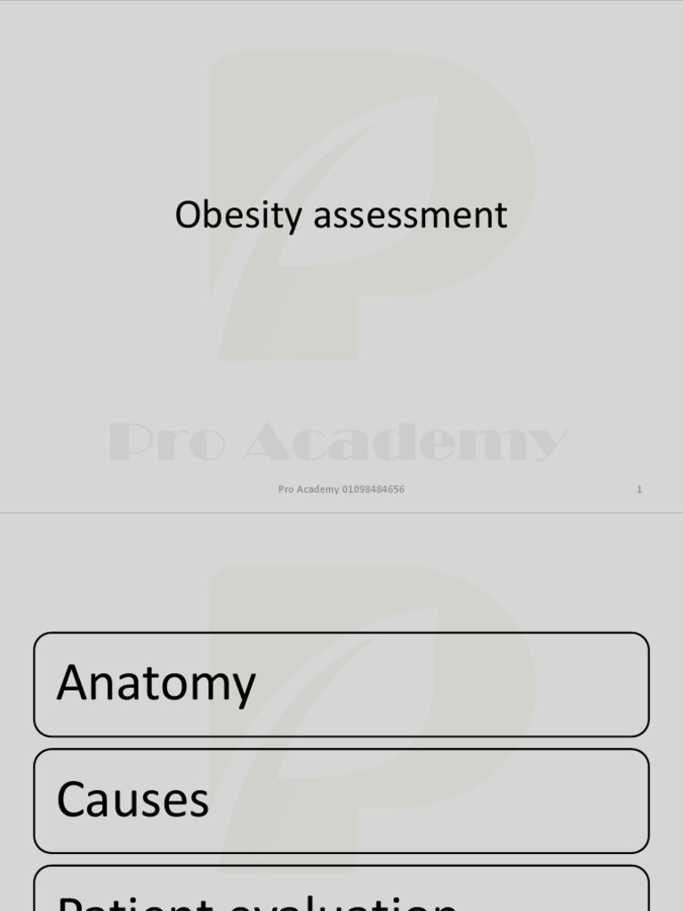 Obesity Assessment | PDF | Adipose Tissue | Obesity