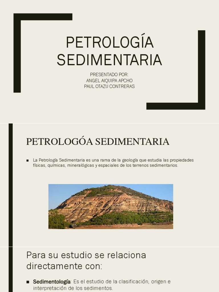 Petrología Sedimentaria | PDF | Roca clástica | Roca (geología)