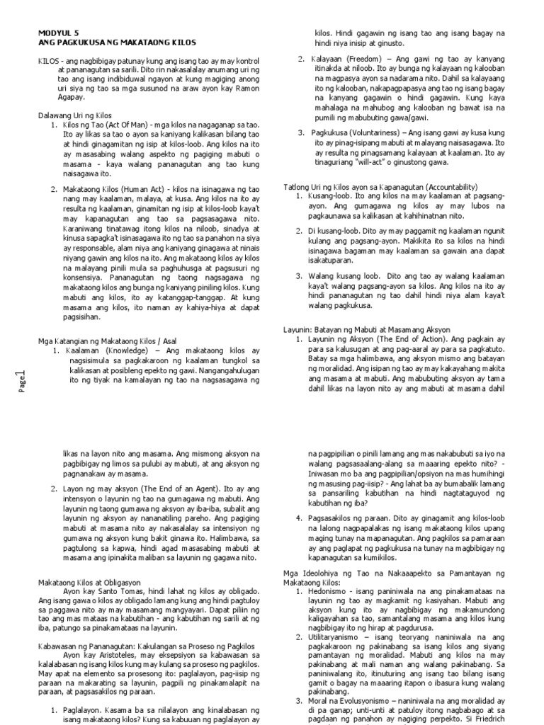 Esp 10 Second Quarter Lectures Revised 2019 2020 | PDF