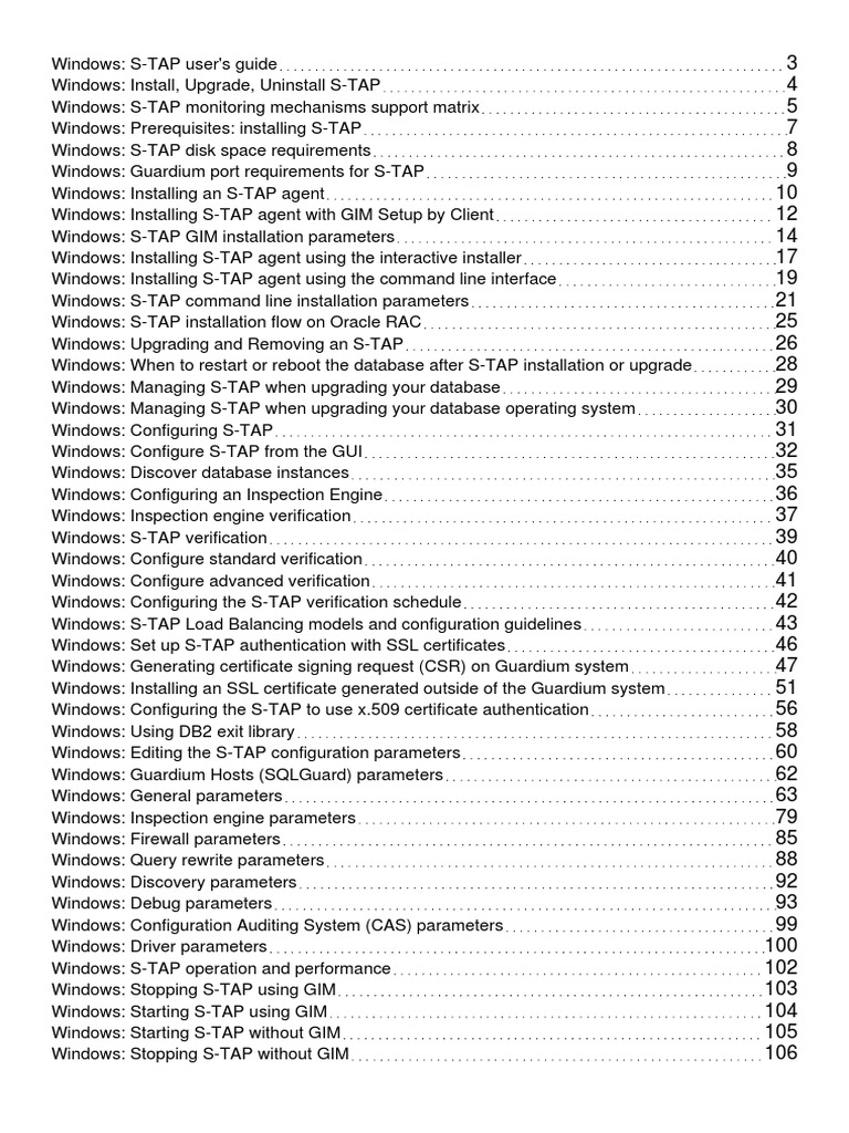 Windows S-TAP User Guide V 10.6 | PDF | Command Line Interface | Oracle ...