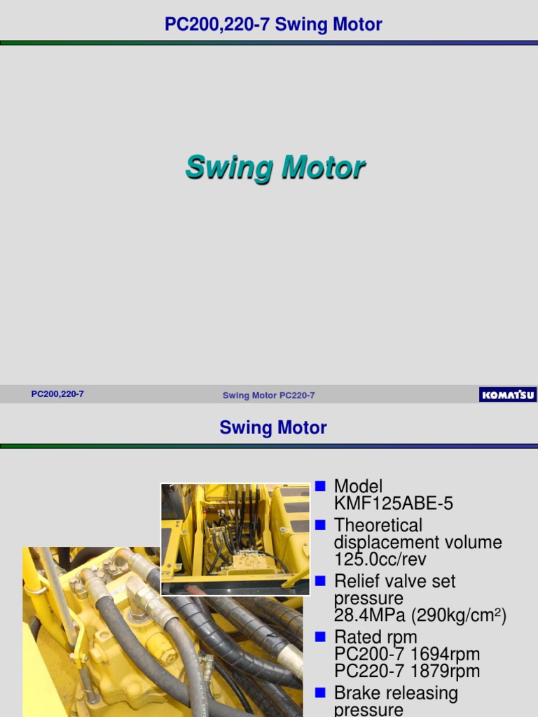 Komatsu PC200 | PDF | Valve | Rotating Machines