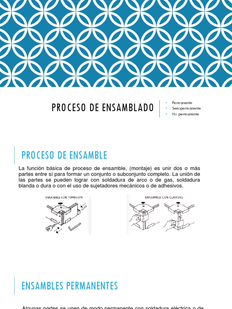 Proceso de Ensamblado | PDF | Tornillo | Soldadura