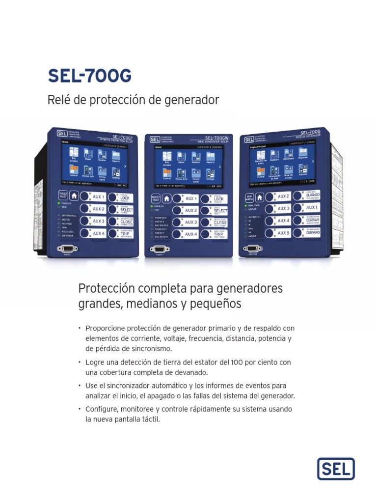 SEL | PDF | Generador eléctrico | Transformador