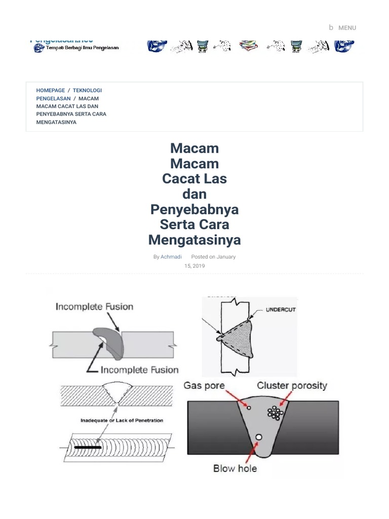 Jenis Cacat Las | PDF
