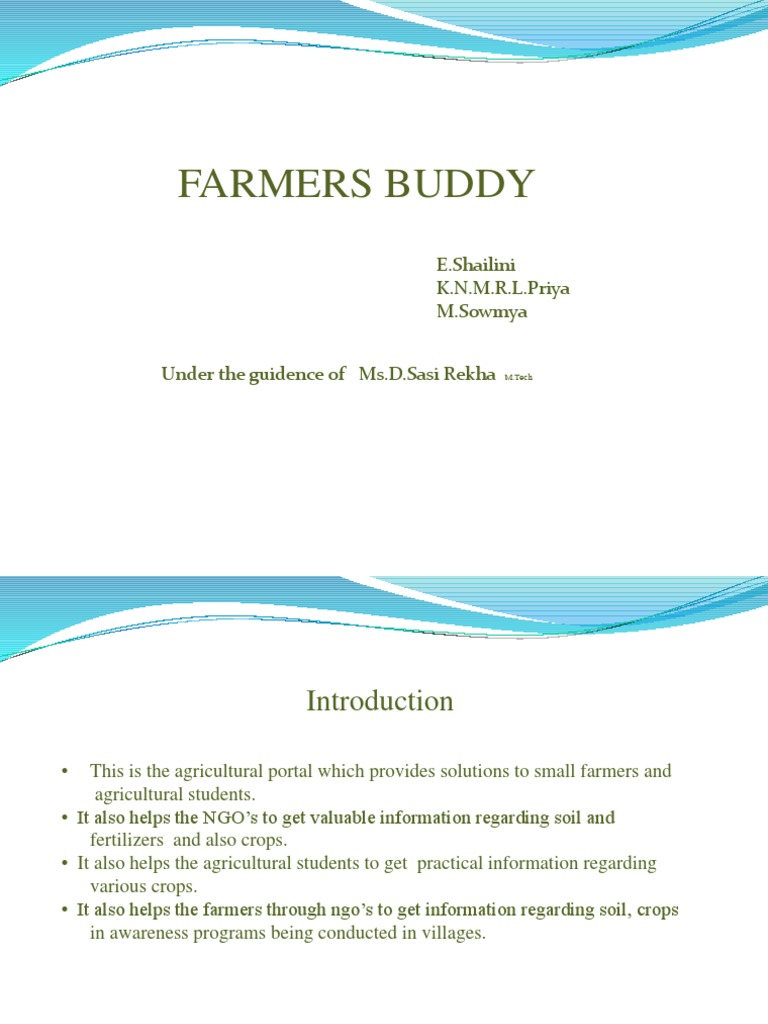 Farmers Buddy Portal Provides Agri Info & Solutions | PDF | Java ...