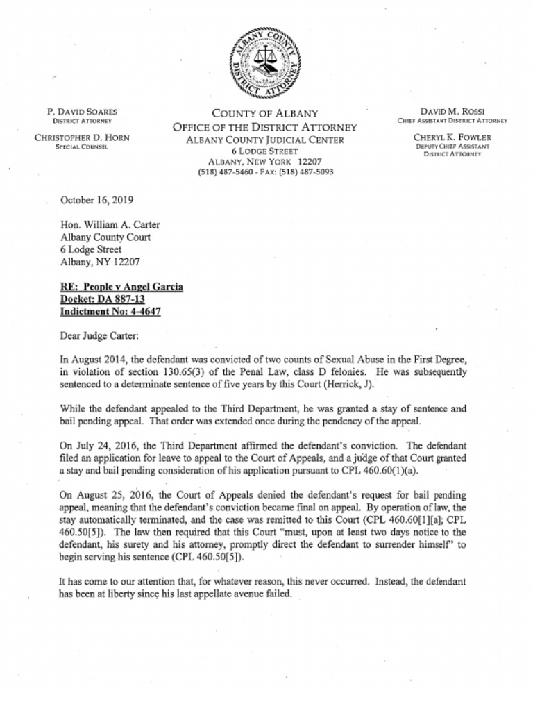 Letter to Court - Angel Garcia Surrender[1]