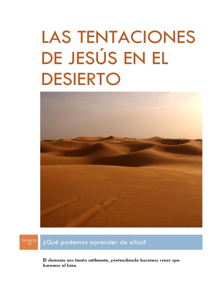 Las Tentaciones de Jesús en El Desierto | PDF | Diablo | Pecado