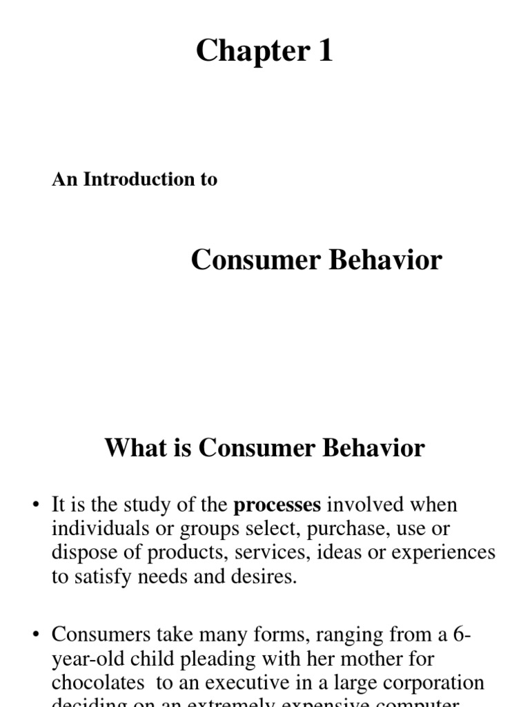 Understanding Consumer Behavior: An Introduction to the Key Concepts ...