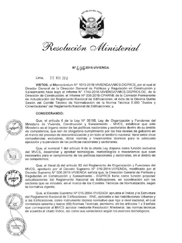 Norma e 050 Actualizada PDF | PDF