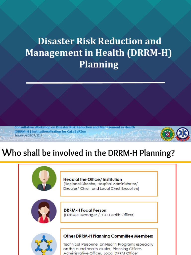 DRRM-H Planning With Sample | PDF