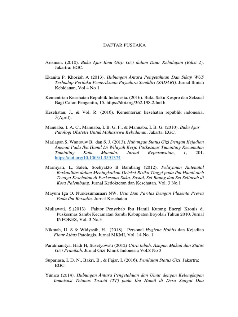 Daftar Pustaka Presus | PDF | Kesehatan Holistik