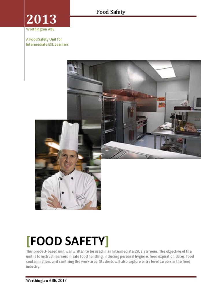 Food Safety - Student Materials | PDF | Foodborne Illness | Dishwasher