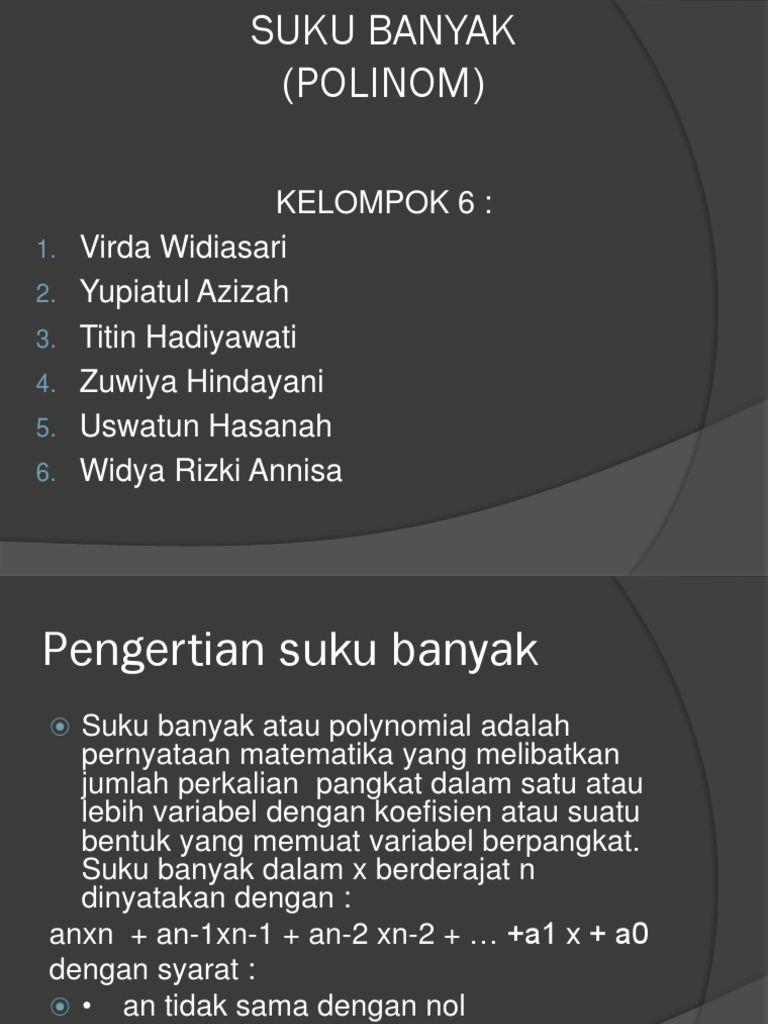 Suku Banyak | PDF