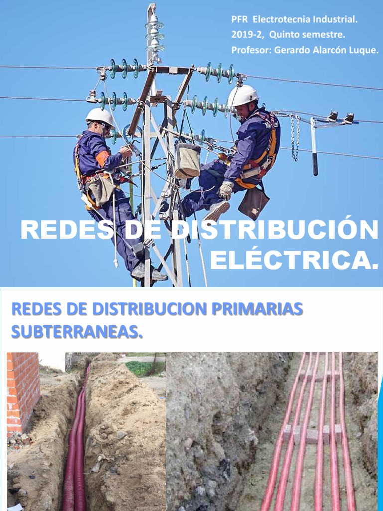 Redes de Distribución Eléctrica Subterránea | PDF | Cobre | Conductor ...