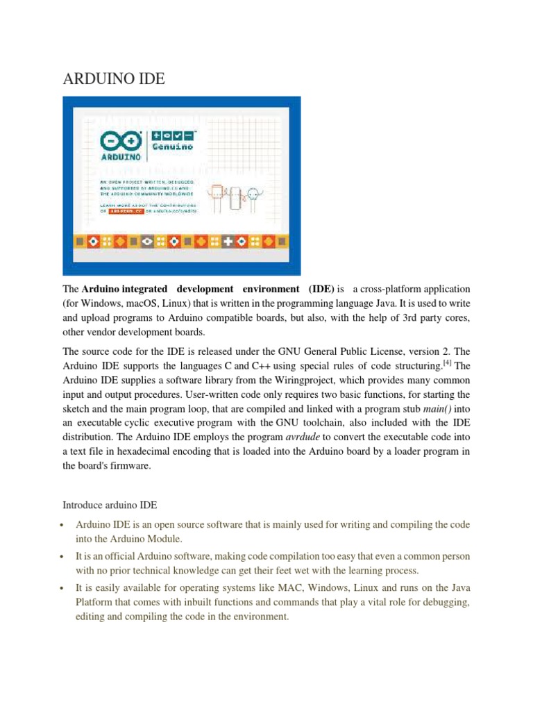 Introduce Arduino IDE | PDF | Arduino | Source Code